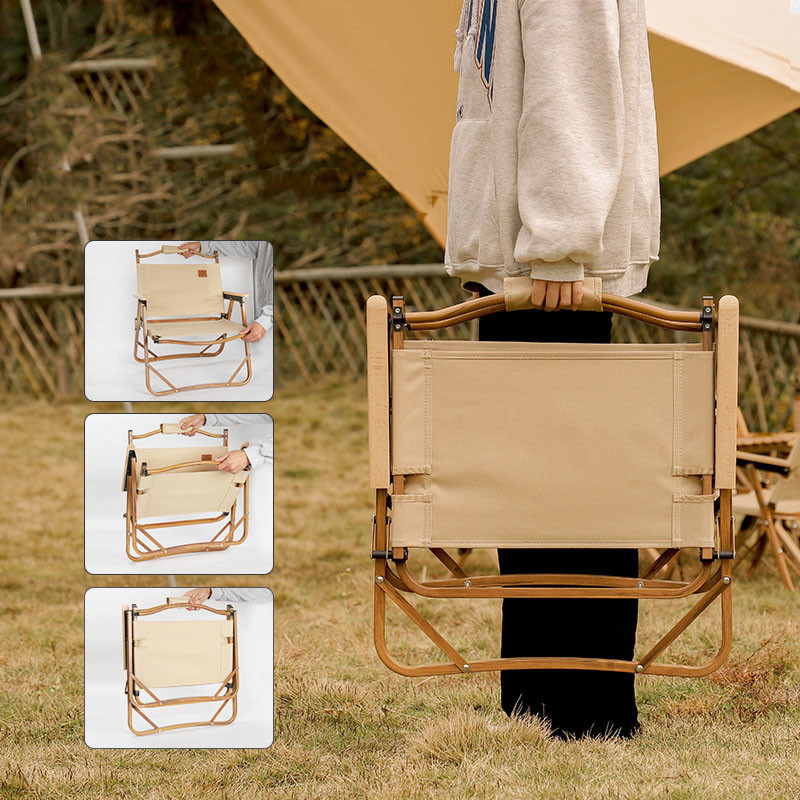 MISA Wooden Foldable Chair Japanese Style