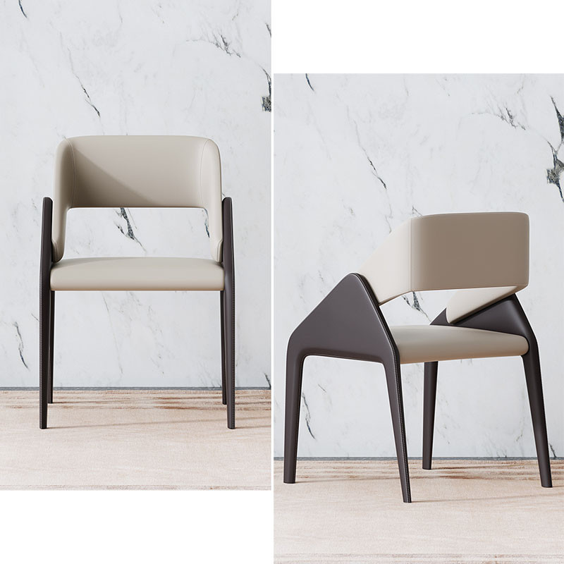 Shadi Microfiber Leather Chair Modern Style (4 Pieces)