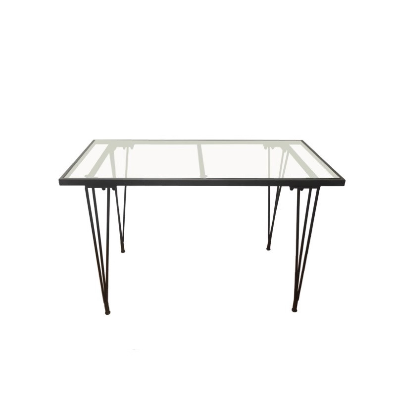 Kris Tempered Glass Study Table Nordic Style