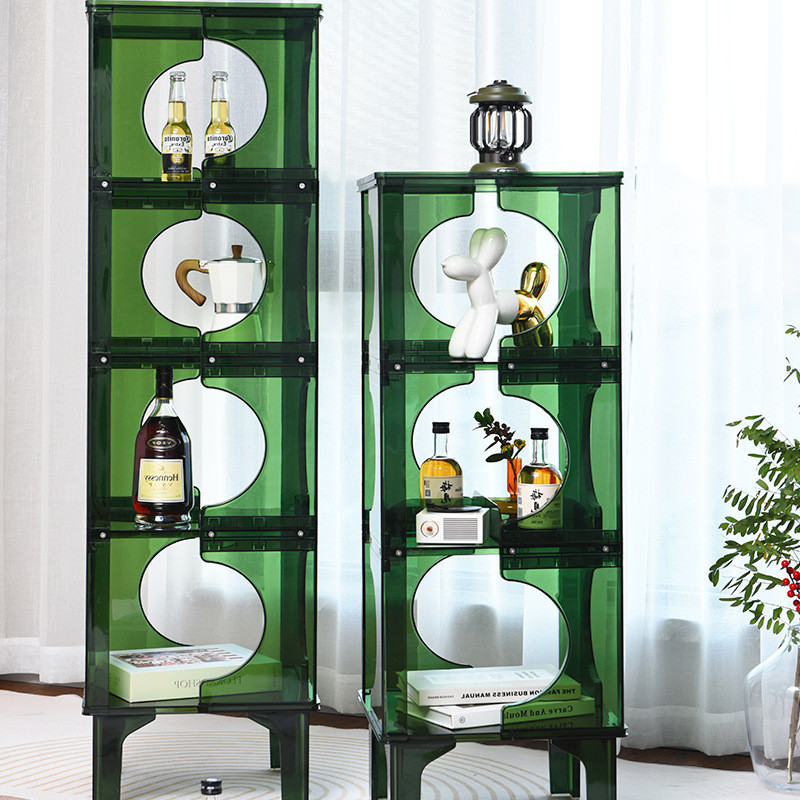 Linear Acrylic Storage Rack Modern Style