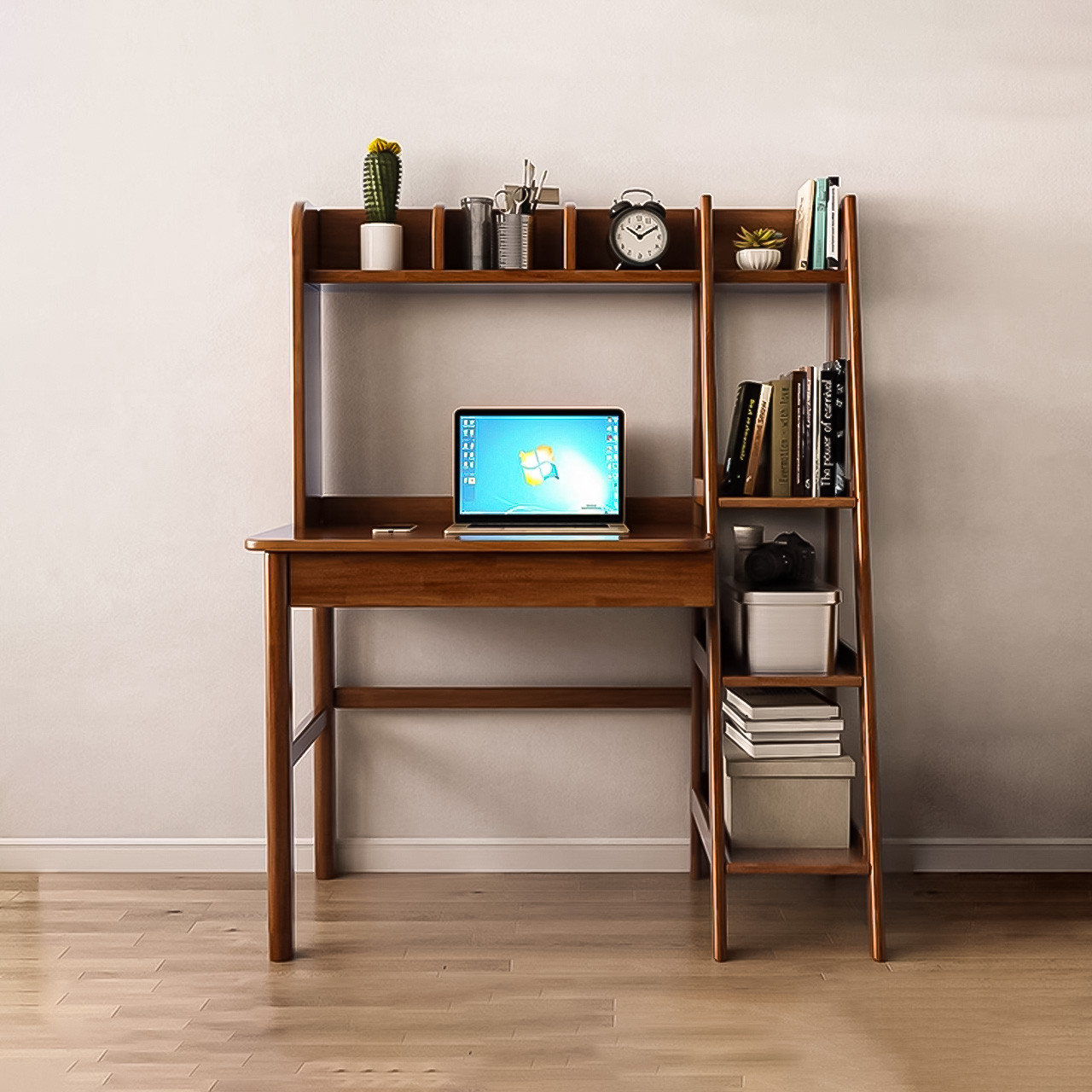 Noa Study Table with Four-layer Storage Scandinavian Style