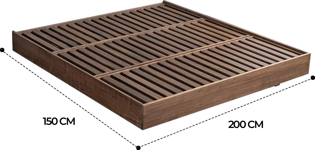 Estrid Wooden Japanese Tatami Bed Frame