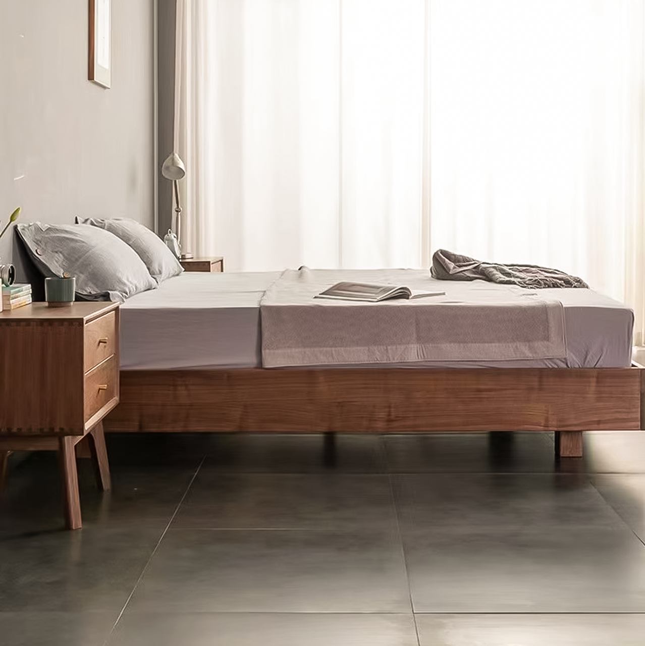 Estrid Wooden Japanese Tatami Bed Frame