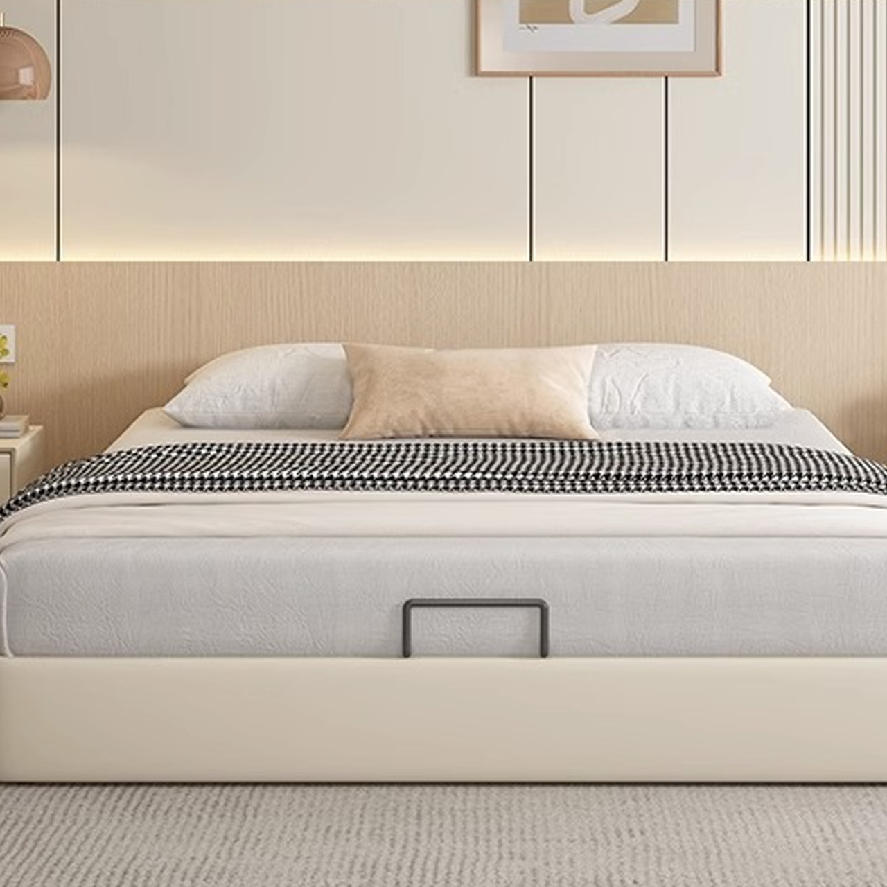 Estrid Wooden Japanese Tatami Master Bed Frame