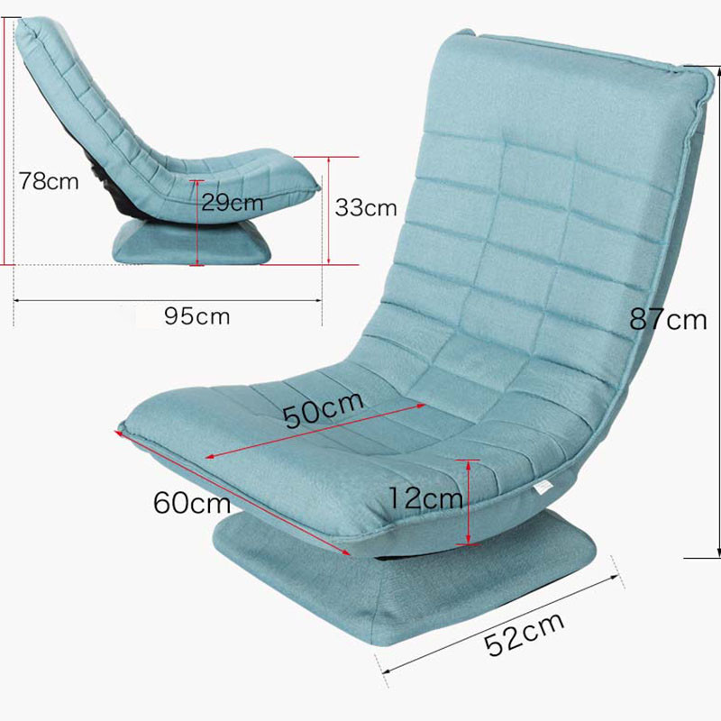 Zuri Linen Rotating Lounge Chair Modern Style