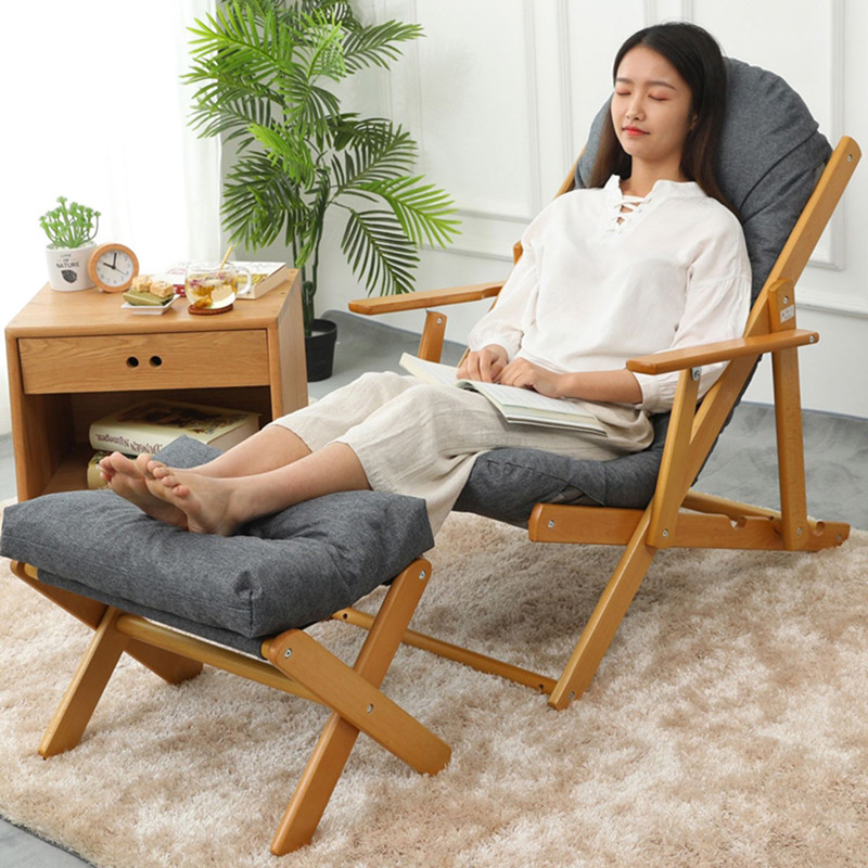 Noah Wooden Foldable Armchair Modern Style