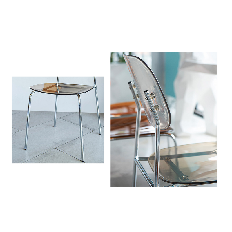 Sylvia Acrylic Transparent Dining Chair Modern Style (4 Pieces)