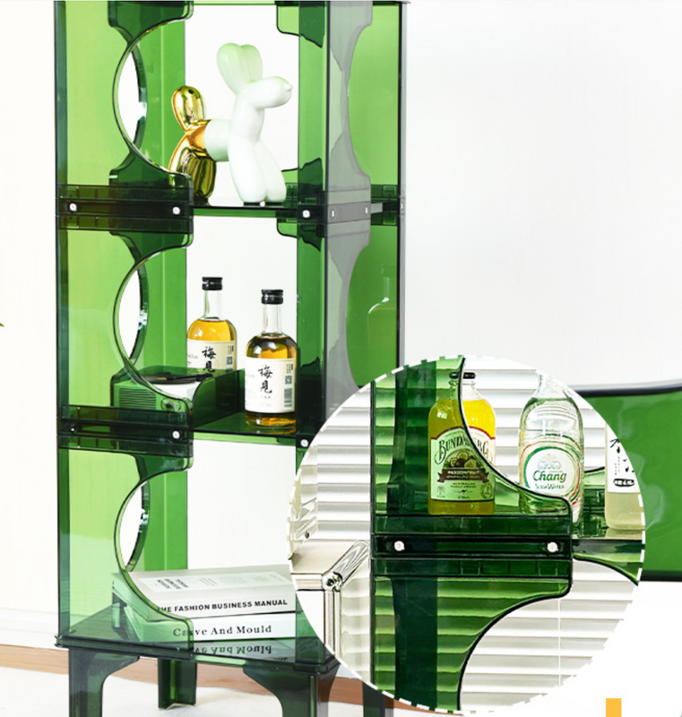 Linear Acrylic Storage Rack Modern Style