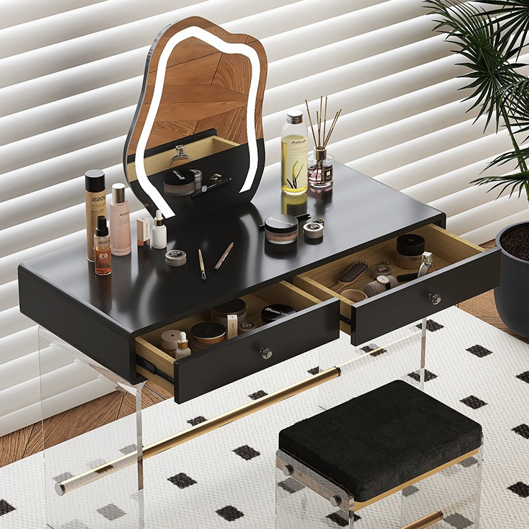 Dylan Acrylic Dressing Table With Vanity Mirror