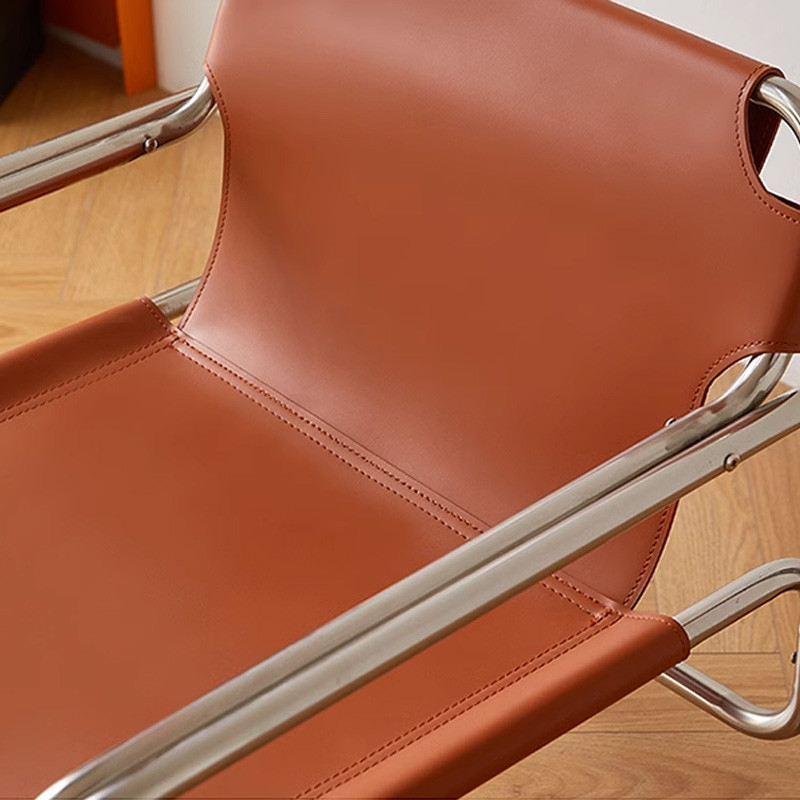 Edith Leather Lounge Chair Modern Style