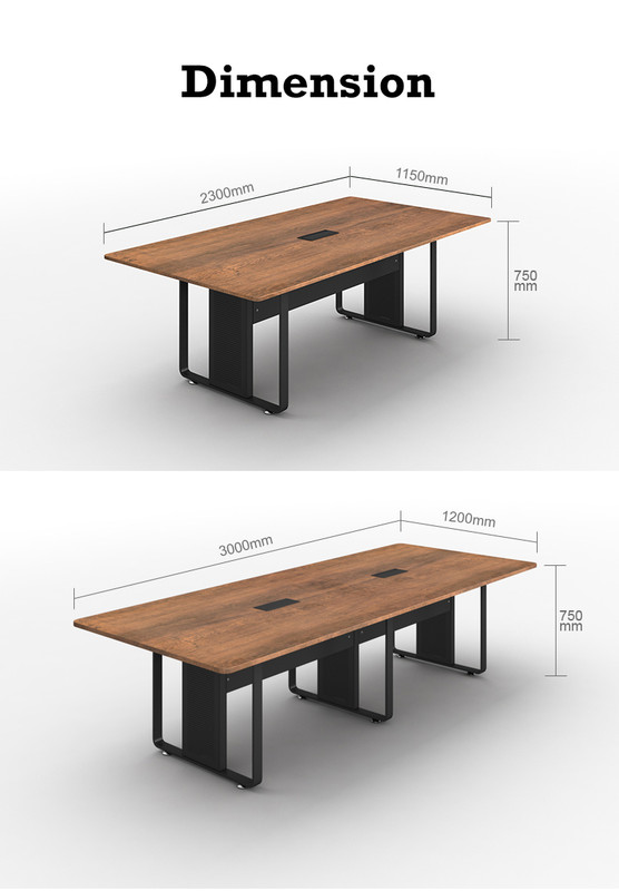 Inger Wooden Conference Table Modern Style