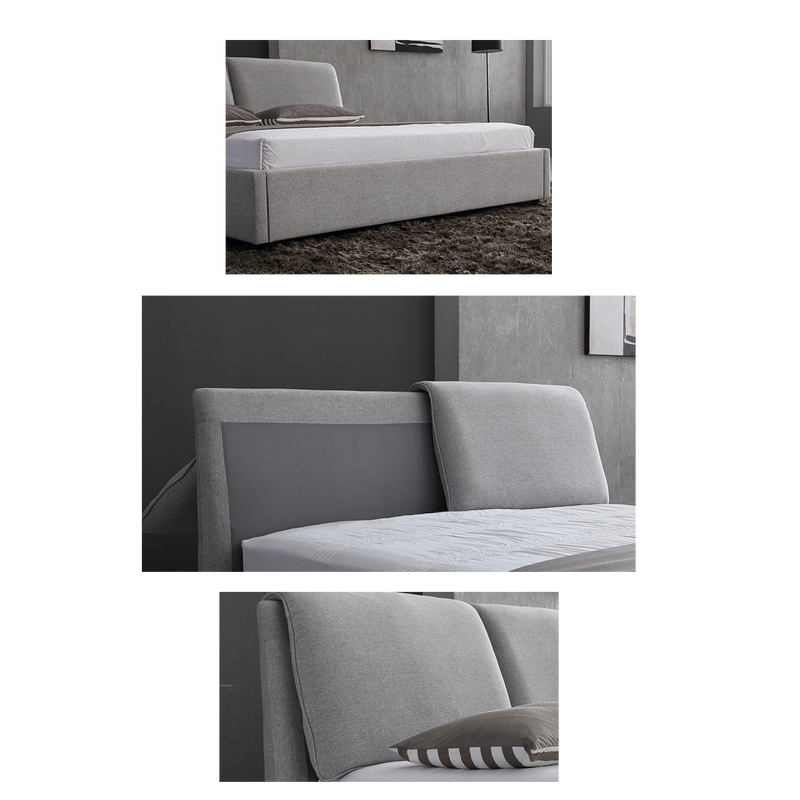 Sigrid Bed with Wooden Frame