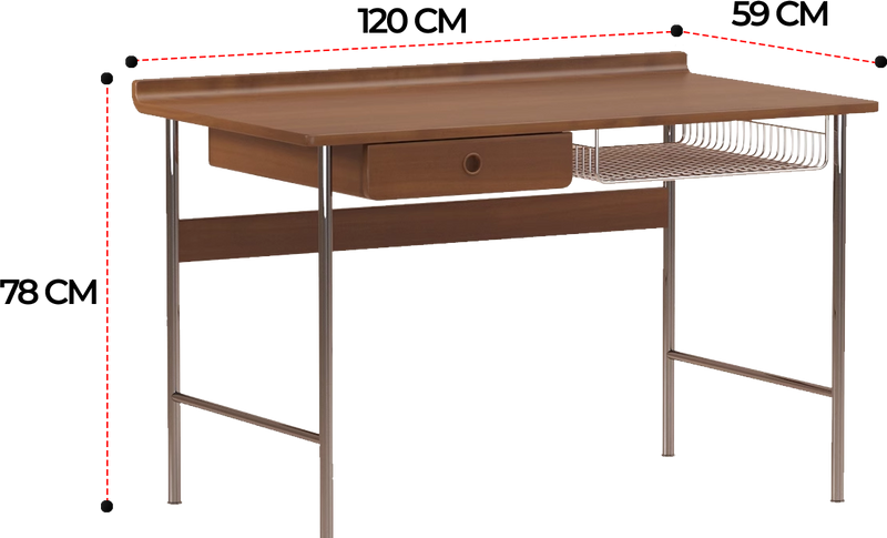 Glenn Study Table Mid Century style