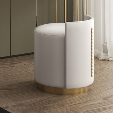 Dag Leather Dressing Stool Modern Style