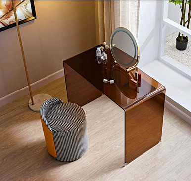 Elsha Glass Dressing Table Modern Style