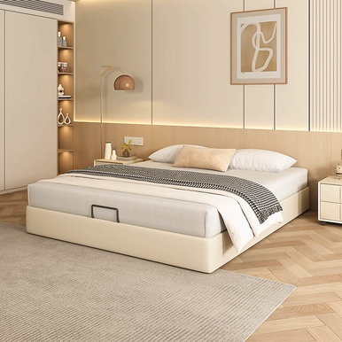 Estrid Wooden Japanese Tatami Master Bed Frame