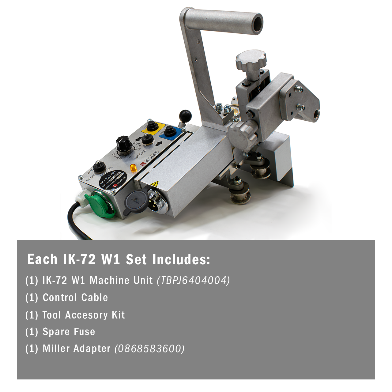 IK-72 W1: Portable Rail-Guided 3-in-1 Cutting and Welding