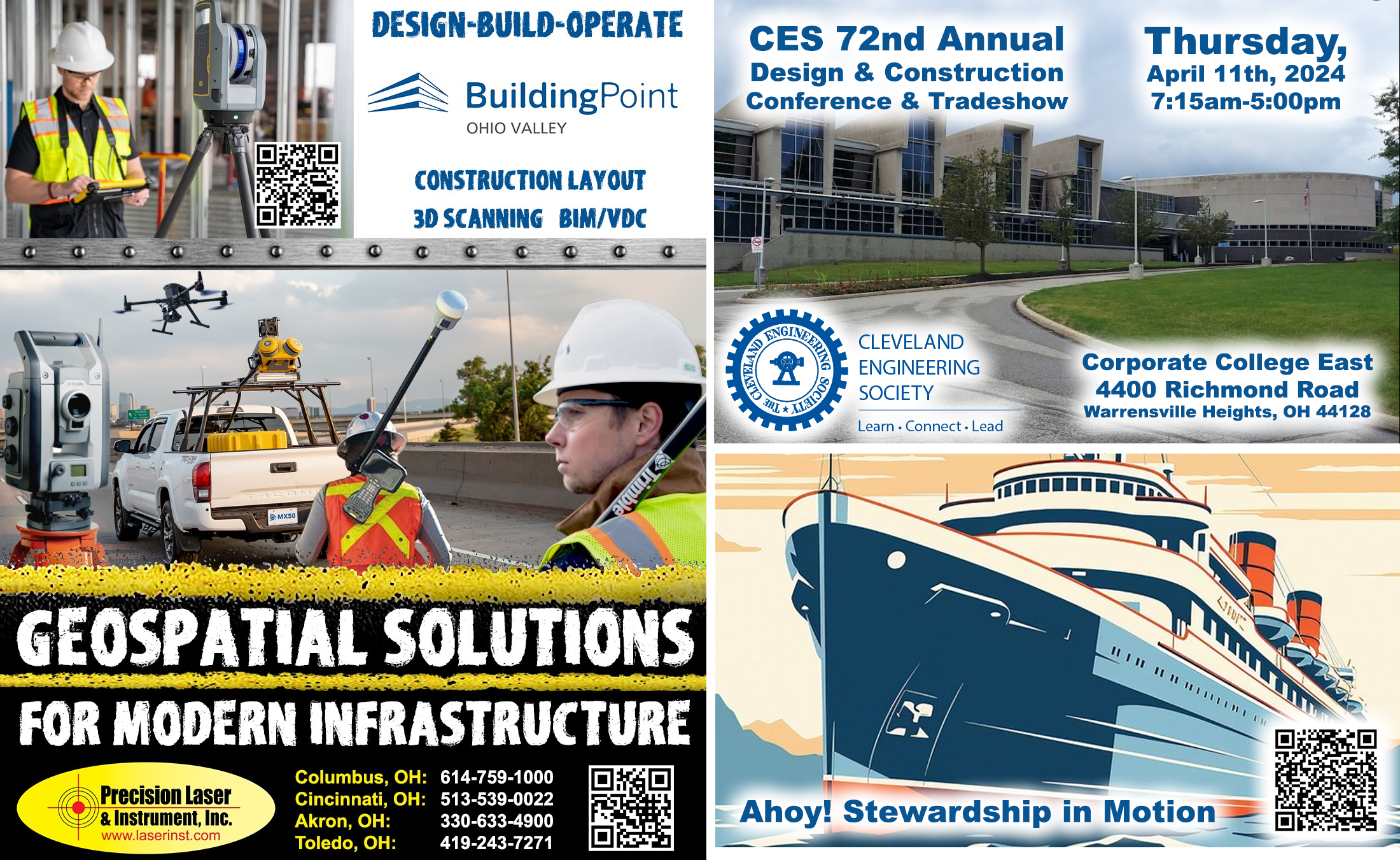Catch Us in Cleveland for the CES Design & Construction Conference! - Precision Laser ...