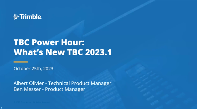 "TBC Power Hour: What's New in TBC v2023.1!?" - Precision Laser & Instrument, Inc.