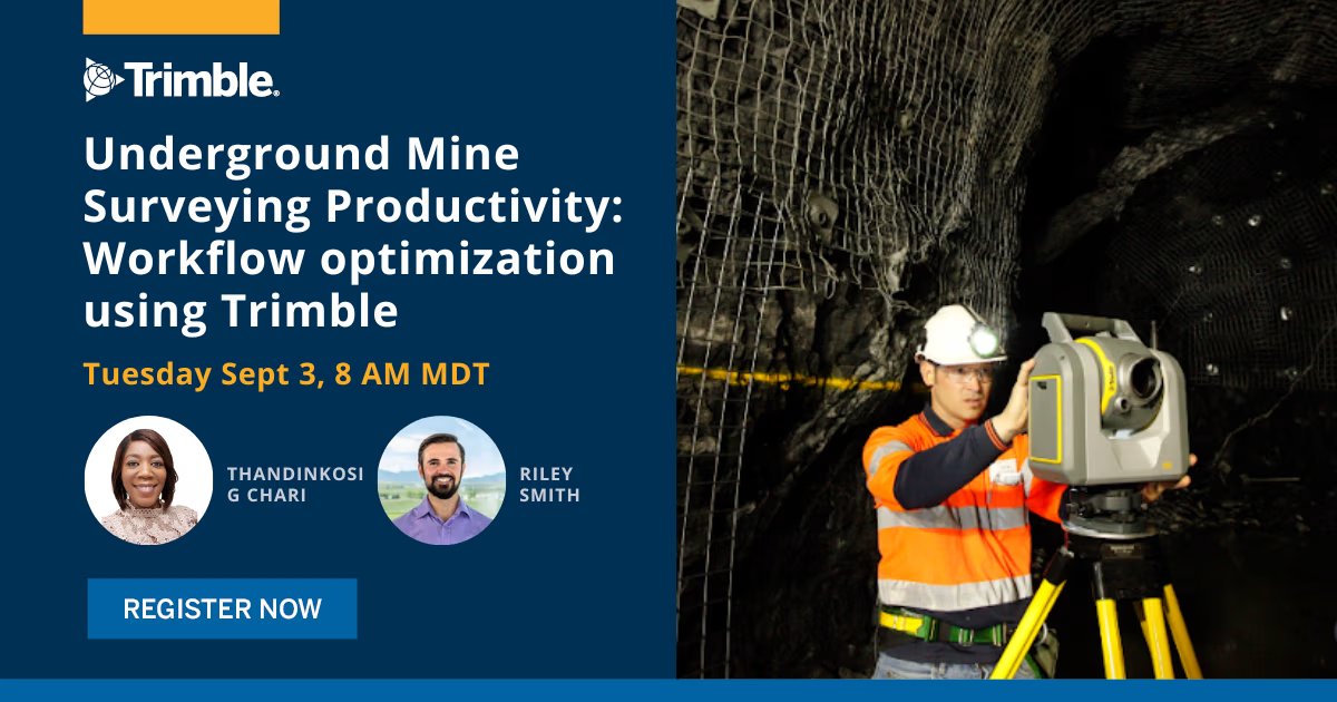 "Optimize Underground Mine Surveying Productivity with Trimble ...