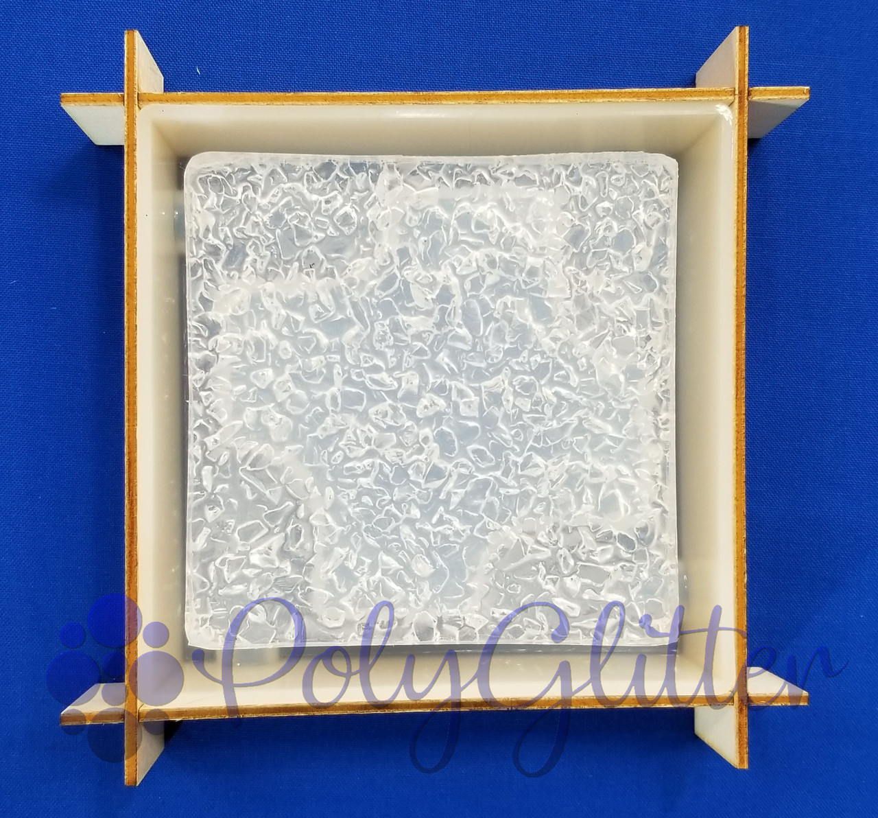 Square Textured Ashtray Mold - PolyGlitter
