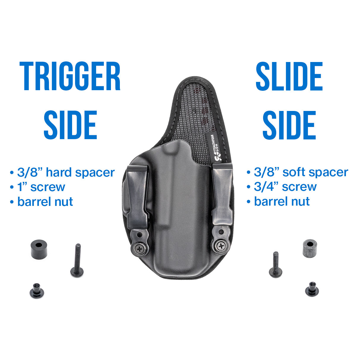 Holster Clips | IWB & OWB | StealthGearUSA