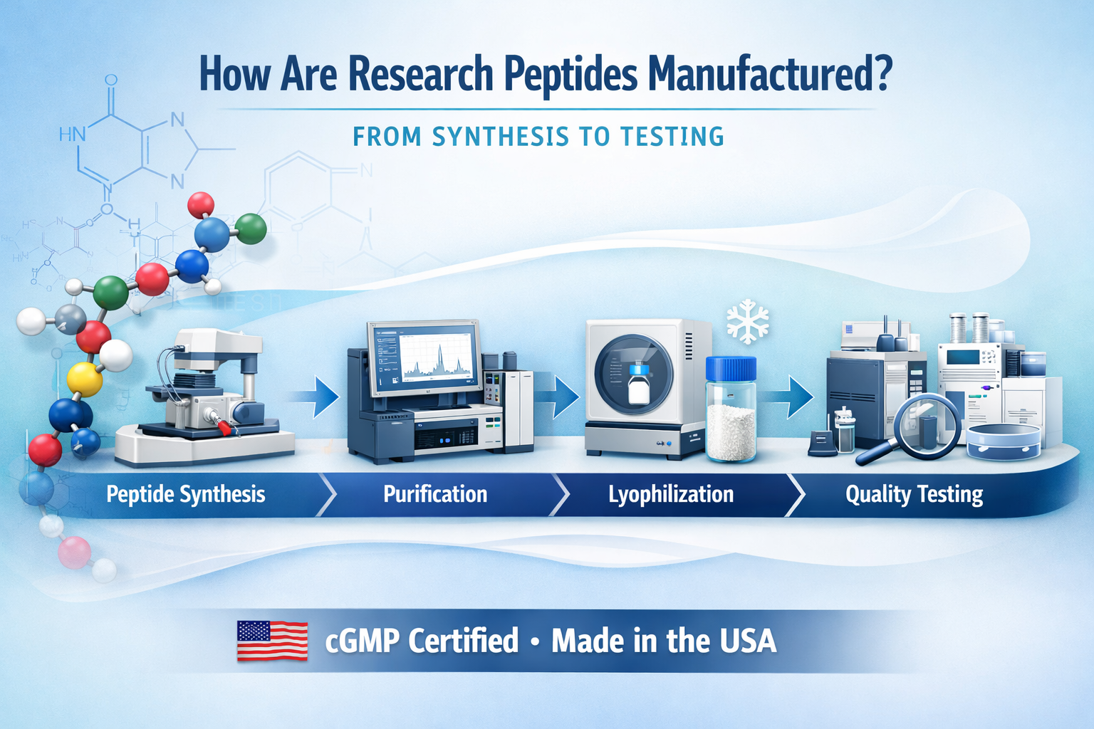 How Are Research Peptides Manufactured? - TruForm Labs