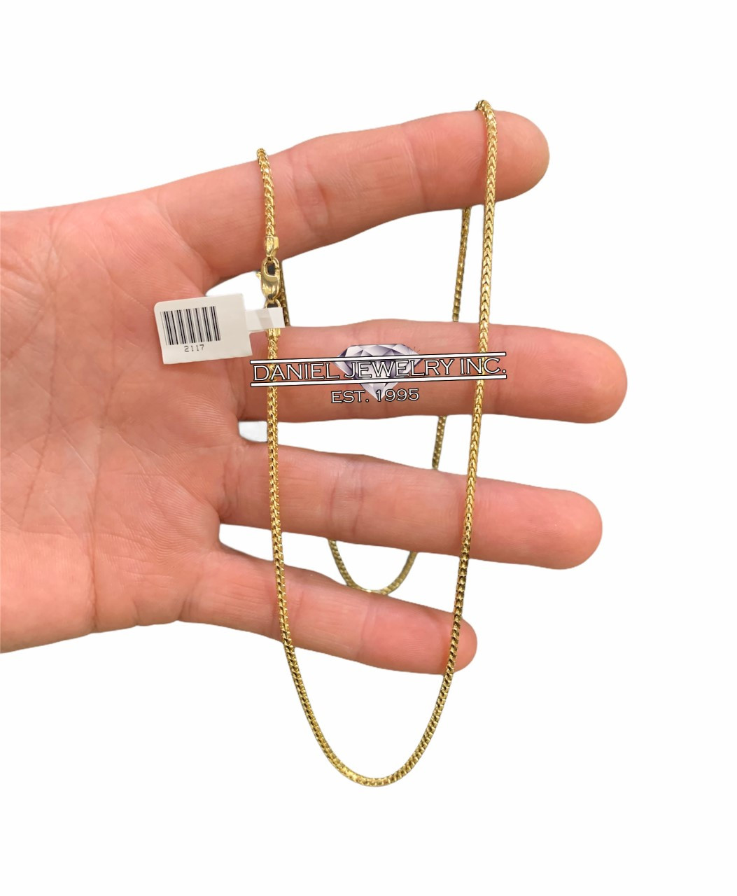 Franco Box Cuban Solid Link Chain 28" 26" 24" 22" 14k gold 2mm 24.5g Yellow