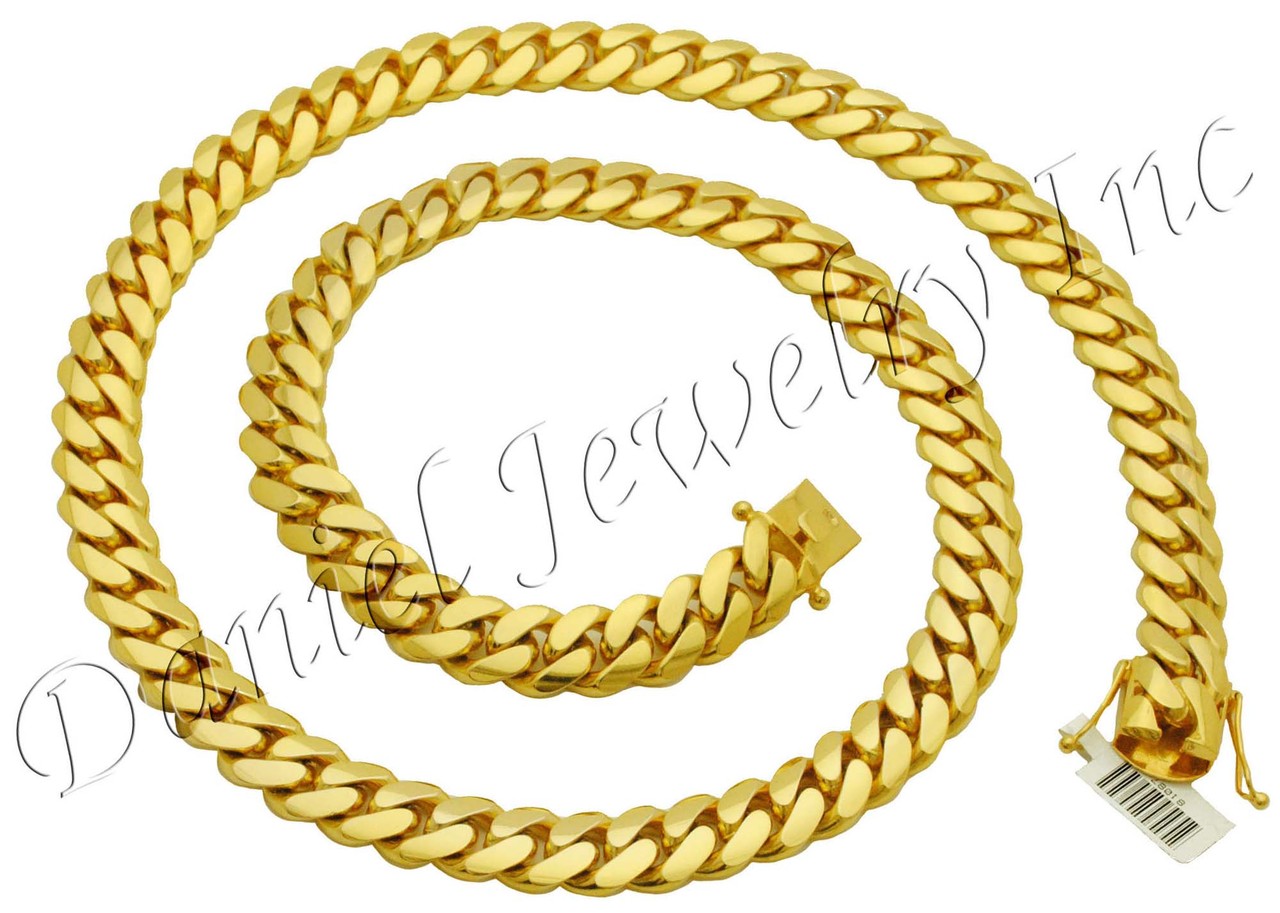 12mm Miami Cuban Link 18k Chain
