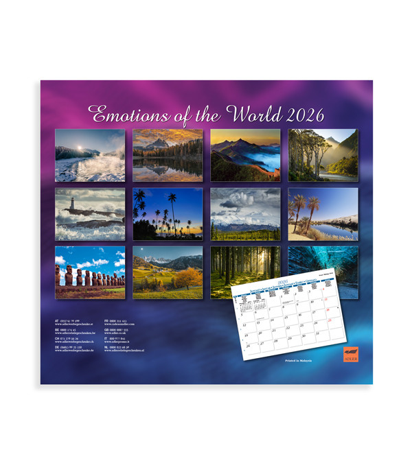 Emotions of the World 6 Language Wall Calendar | ADLER Business Gifts