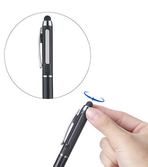 Zoom Magnifier Lighted Stylus Pen | ADLER Business Gifts