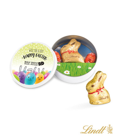 LINDT Oster-Dose aus Metall | ADLER Werbegeschenke