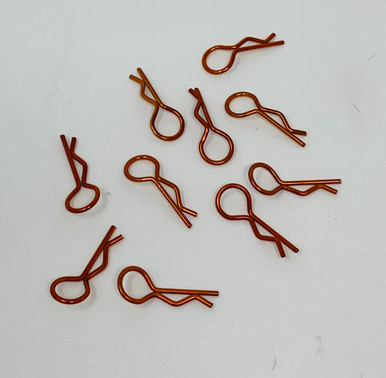 Bent Body Clips (10pc) Metallic