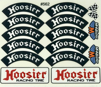 Hoosier Tire Decal sheet