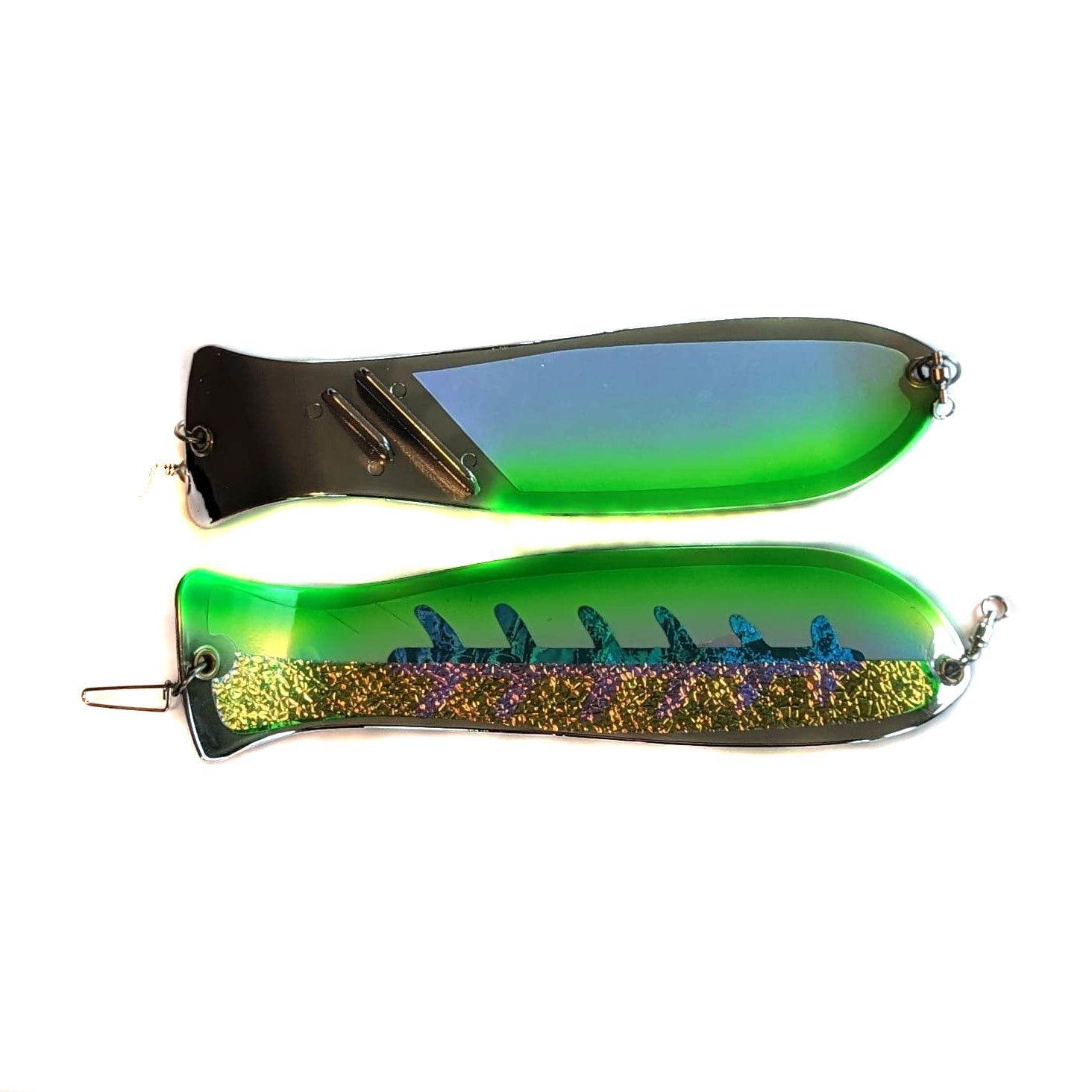Alty's Green Stud UV Fish Blade 10 inch