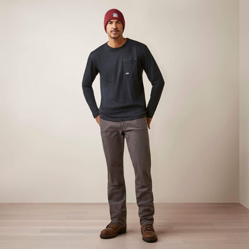 Rebar Workman Blueprint Long Sleeve Tee Shirt by Ariat