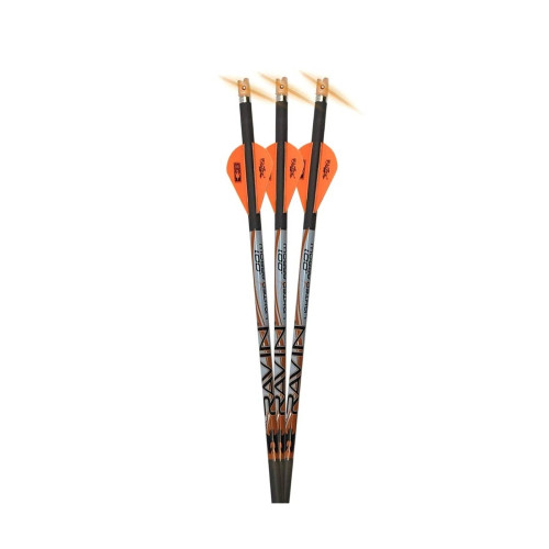 3 Pack .001 400 Grain Lighted Arrows by Ravin