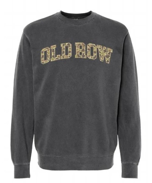 Camo Crewneck in Black by Old Row