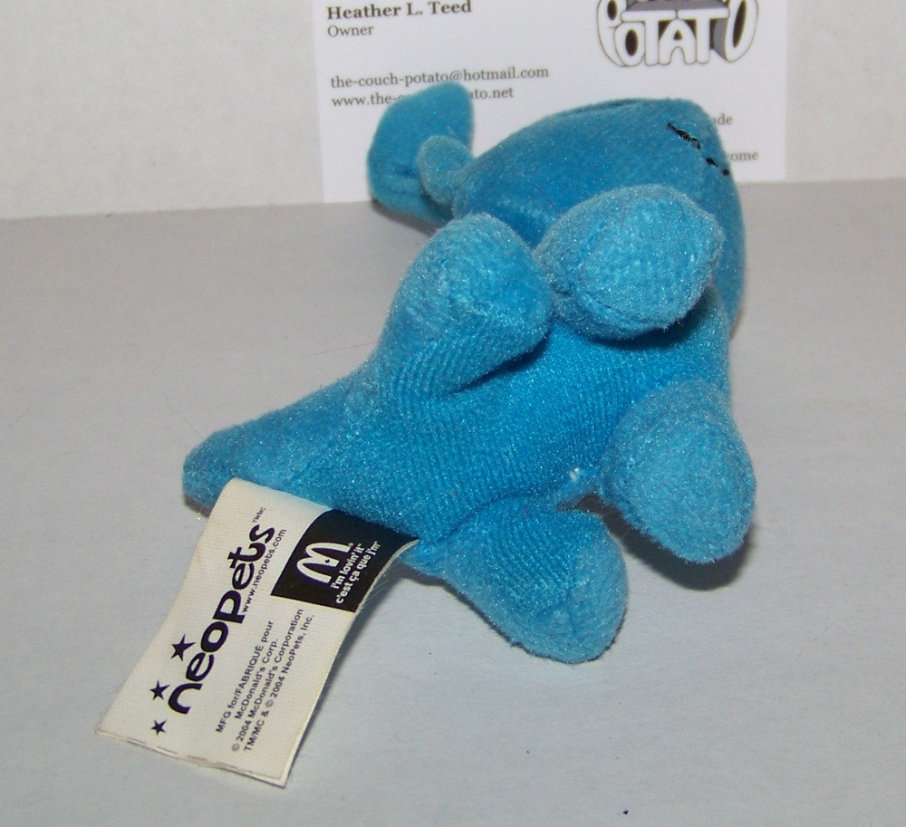 Neopets Aisha blue plush stuffed toy