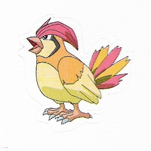 Pokemon small sticker Pidgeotto