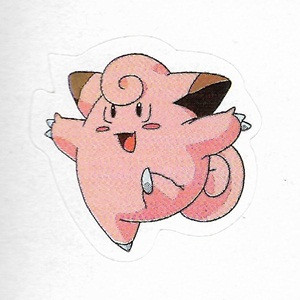 Pokemon small sticker Clefairy