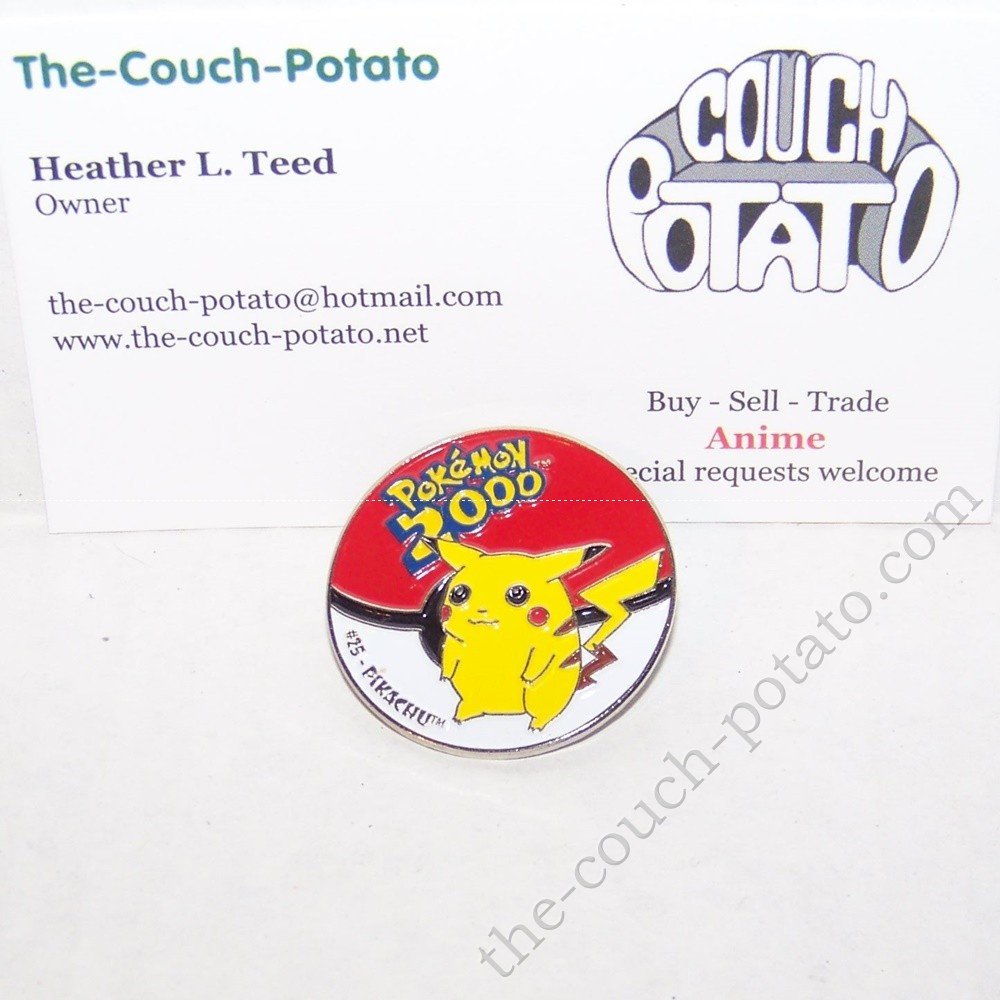 Pokemon 2000 Pin Pikachu Pokeball Nintendo