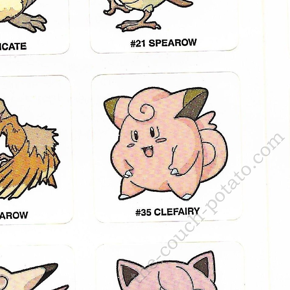 Clefairy Holographic Sparkle Pokemon Vinyl Sticker Stickers Craft ...