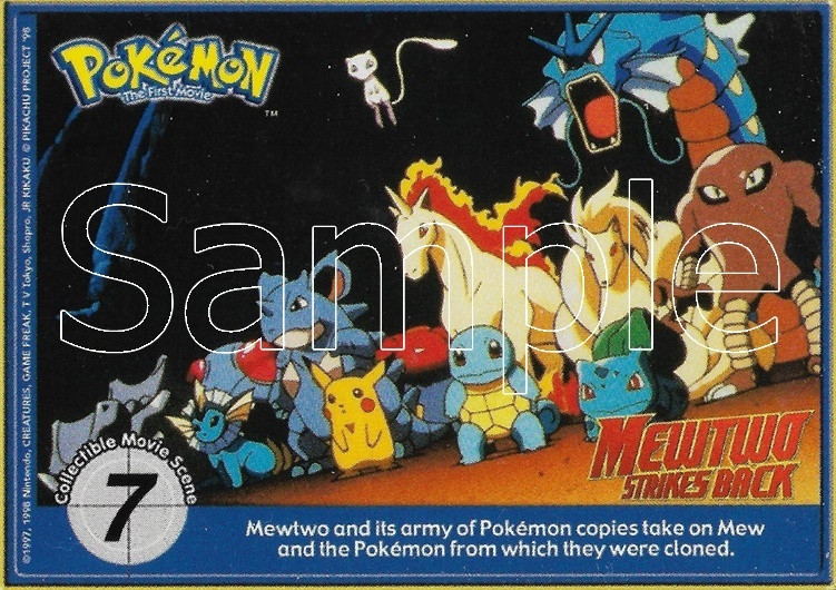 Pokemon Burger King Cards 91-105
