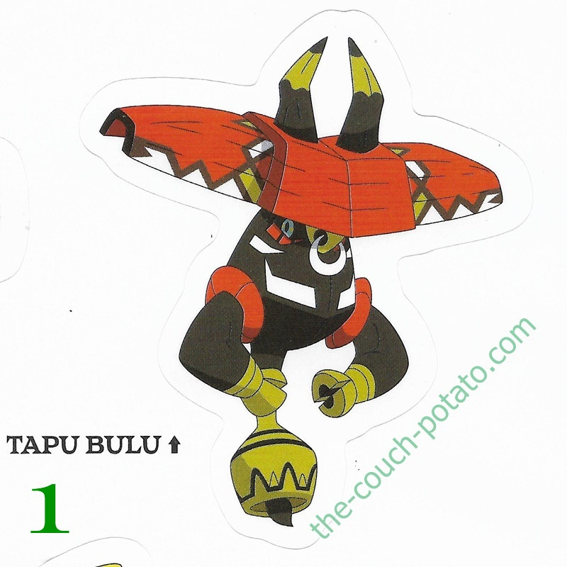 Pokemon Alola Stickers Tapu Bulu Tapu Fini Tapu Koko Tapu Lele ...