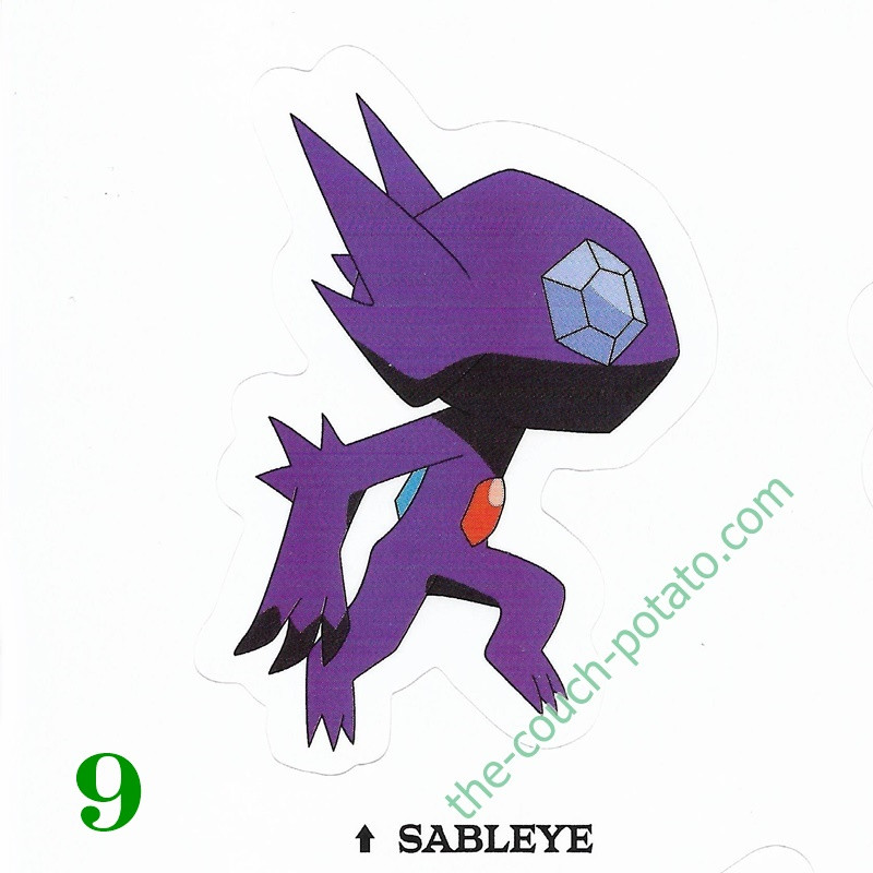 Pokemon Alola Stickers Carbink Crabominable Glaceon Glalie Minior ...