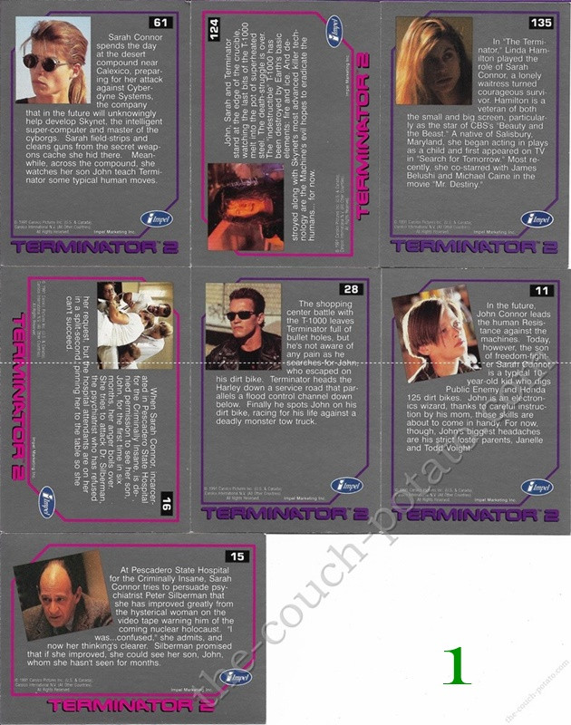 T2 Trading Cards - Terminator 2 Judgement Day Cards