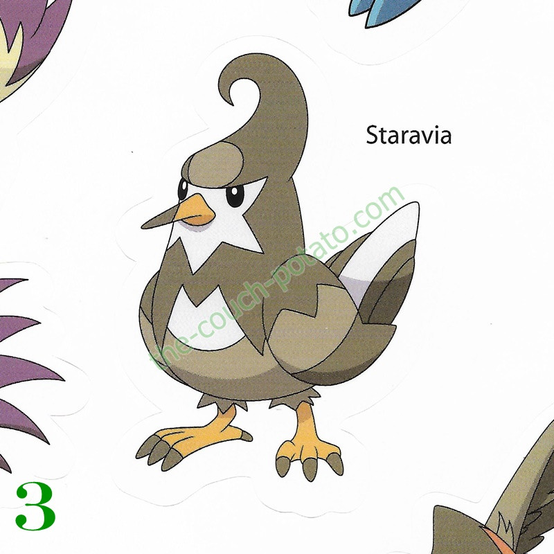 Pokemon Diamond Pearl Stickers Skuntank Milotic Staravia Stunky ...