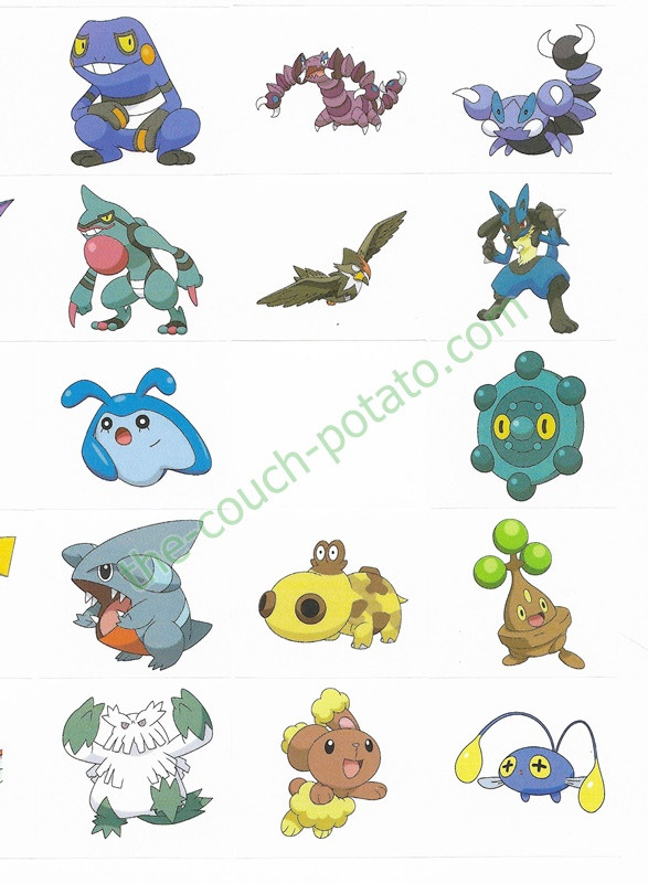 Pokemon Diamond Pearl Stickers Croagunk Drapion Skorupi Toxicroak ...