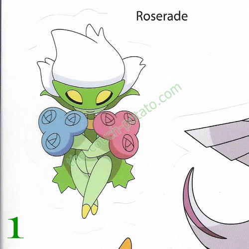Pokemon Diamond Pearl Stickers Roserade Palkia Palkia Floatzel Snover ...